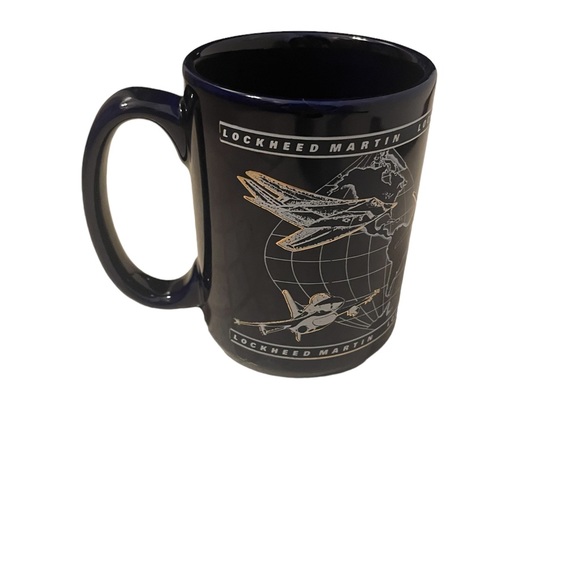 Dining | Lockheed Martin Cobalt Blue Gold Historic Aircraft Mug | Poshmark